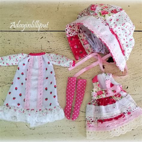 Set For Pullip Blythe Doll With Cotton And Valencienne Lace