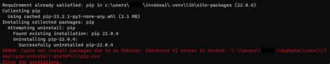 Bug Cmd Path For Suggested Pip Upgrade Incorrect · Issue 4396 · Invoke Aiinvokeai · Github