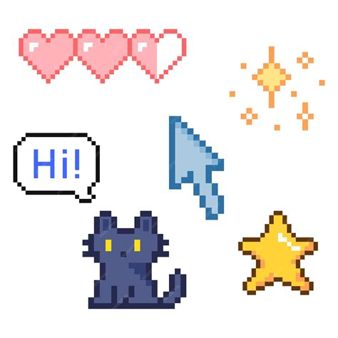 Premium Vector Random Pixel Art