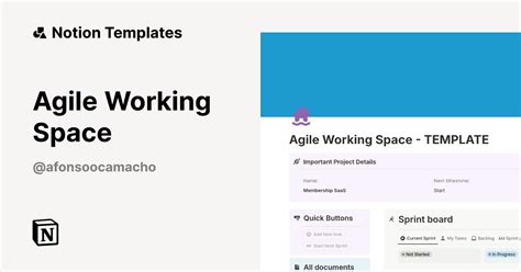 Agile Working Space Template Notion Marketplace Agile Working Space Template Notion Marketplace