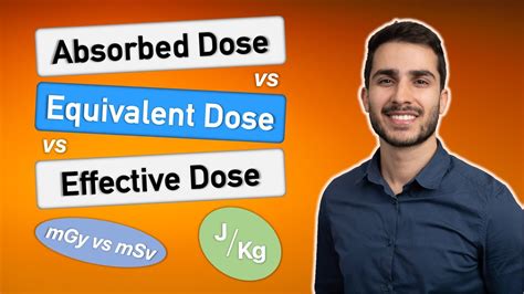 Absorbed Dose Vs Equivalent Dose Vs Effective Dose Youtube