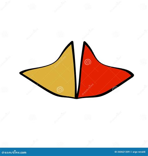 Simple Logo Of Ripped Triangle Yellow And Red Stock Image Image Of Logo Yellow 260621309