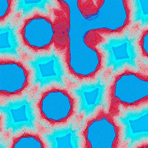 Blue Abstract Pattern Artist Castle