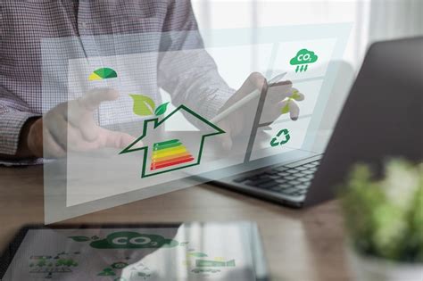 Premium Photo Energy Efficiency Mobile App On Screen Man Saving Energy Diagram Cost Economy