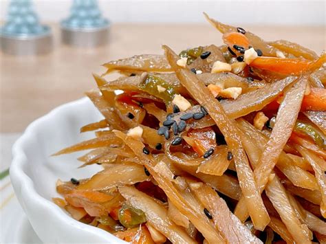 우엉채볶음 조림 만드는 법 아린맛 제거 우엉손질법 밑반찬레시피 요리 네이버 블로그