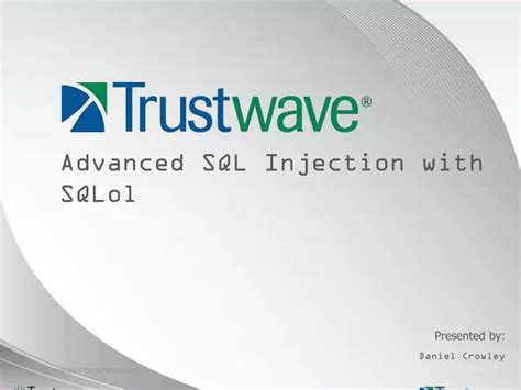 Ppt Advanced Sql Injection With Sqlol Powerpoint Presentation Free