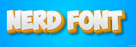 Nerd Font Text Effect And Logo Design Font