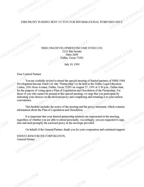 Dissolution Letter To Creditors Us Legal Forms