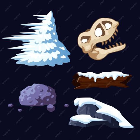 Premium Vector Cartoon Set Of Gui Elements For The Backgroun Of