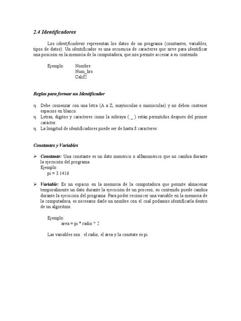 Algoritmos Teoria Pdf Variable Informática Algoritmos