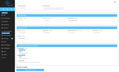 customizable tuning options ecuchipservice chiptuning portal