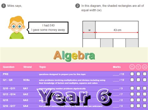 Algebra Worksheet Answers Ks2 Year 6 Teaching Resources