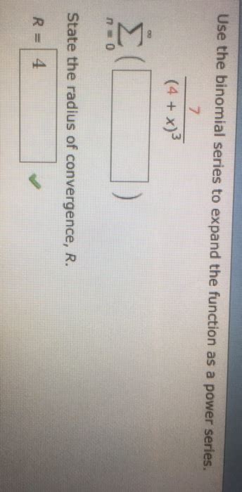 Solved Express The Function As The Sum Of A Power Series By