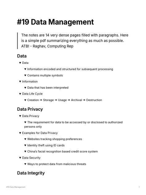 Essentials Of Computing Data Management Pdf