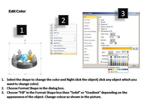 PowerPoint Templates Circular Chart With Globe Ppt Process