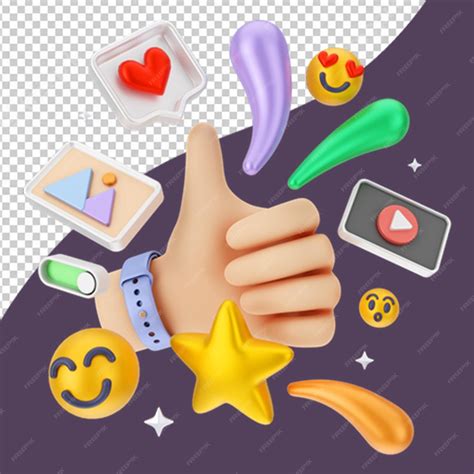 Premium Psd Social Media 3d Icon