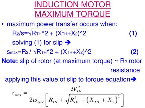 Stator Input Impedance Of Induction Motor Formula At Kevin Davidson Blog