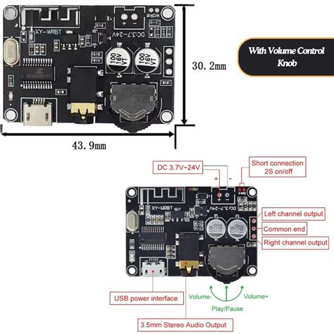 Xy Wrbt Bluetooth Audio Receiver Board 5 0 Mp3 Lossless Decoder Board