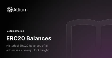 Erc20 Balances Allium Documentation Hub