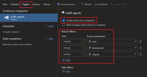 Continuous Integration Azure Build Pipeline Dependent Branch Stack Overflow