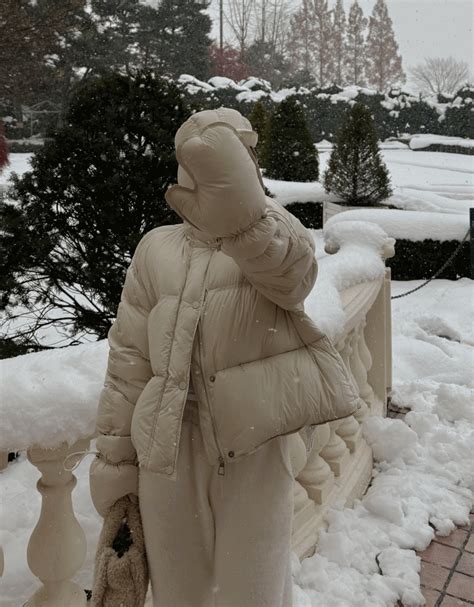 로즈화이트 모자 장갑 패딩set 바라클라바오리털패딩 패딩모자오리털패딩 덕다운오리털패딩