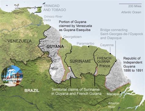 Territory Disputes In The Guianas 🇬🇾🇻🇪🇸🇷🇬🇫 Rmapporn