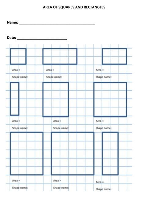 Introduction To Area Of Squares And Rectangles By Counting And Using Formula Counting Of Introduction To Area Of Squares And Rectangles By Counting And Using Formula Counting Of