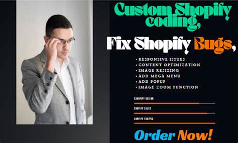 Shopify Bugs Fixing Custom Coding Liquid Section And Theme Development By Berthaa Fiverr