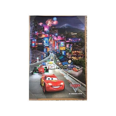 Cars 2 Movie Poster 2 Sided Rare Original Intl Tokyo 27x40 Owen Wilson Etsy