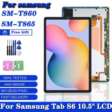 터치 스크린이 있는 오리지널 Lcd 디스플레이 삼성 갤럭시 탭 S6 Sm T860 Sm T865 T867 Sm T865n