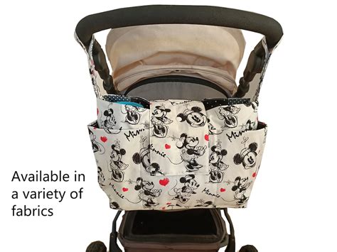 Mickey Mouse Pram Caddy Universal Stroller Organiser Bag Etsy