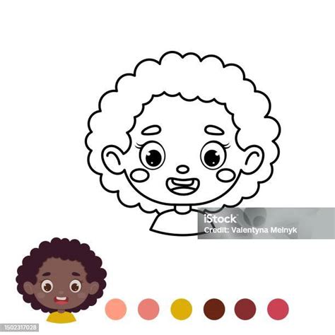 만화 소녀의 귀엽고 재미있는 색칠 공부 페이지 개요 아이들을 위한 색칠하기 책 미취학 아동 및 유아를 위한 교육 활동 벡터 스톡 일러스트레이션 Tie Game에 대한 스톡