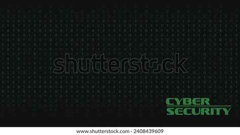 Cyber Security Binary Coding Programming Language Stock Vector Royalty
