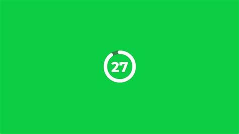Countdown Timer Green Screen Stock Video Footage For Free Download