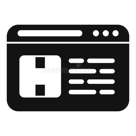 Webpage Showing Programming Code With Header And Menu Bar Stock