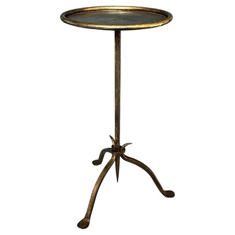 Small Spanish Iron Drinks Table With Pointed Stem For Sale At 1stdibs
