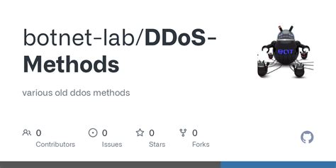 Github Botnet Labddos Methods Various Old Ddos Methods