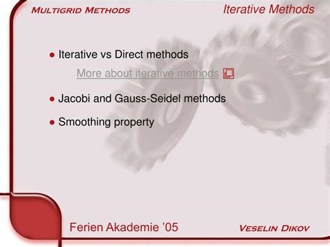 PPT Mutigrid Methods For Solving Differential Equations PowerPoint Presentation ID