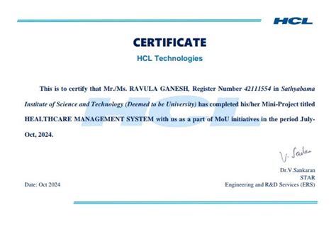 Ravula Ganesh On Linkedin Webdevelopment Java Springboot Mysql Healthcaremanagement