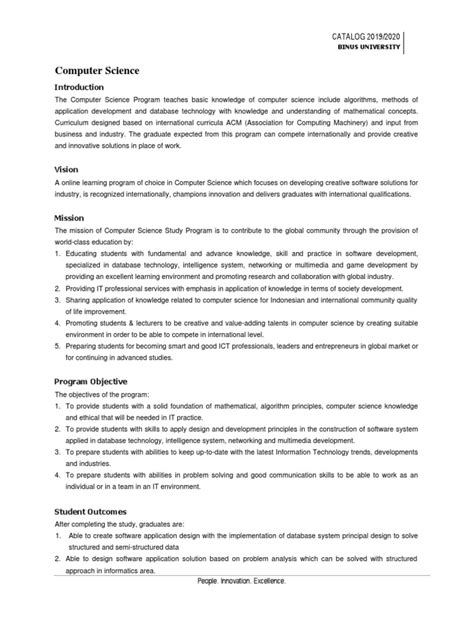 Computer Science Catalog 2019 2020 Download Free Pdf Computer Science Programmer