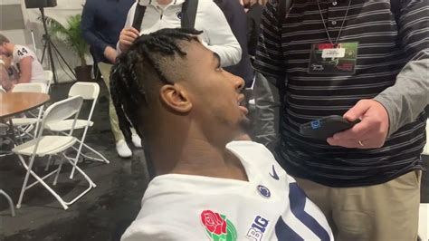 Psu Rb Nick Singleton 123122 Rose Bowl Media Day Nsn Youtube