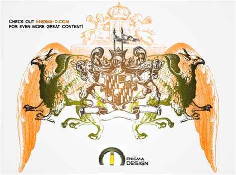 Hand Drawn Crest Elements Download Free Vector Art Free Vectors