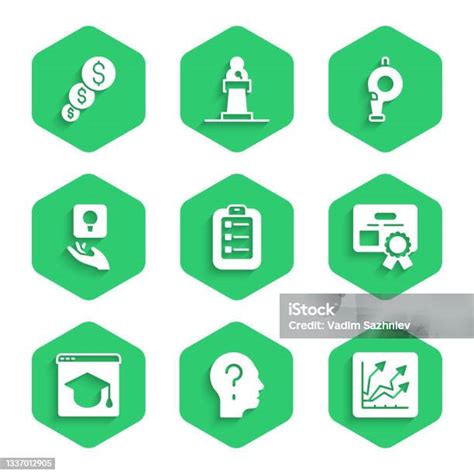 목록 또는 계획하도록 설정 물음표 금융 성장 증가 인증서 템플릿 온라인 교육 전구 휘파람 및 달러 아이콘머리 벡터 0명에 대한