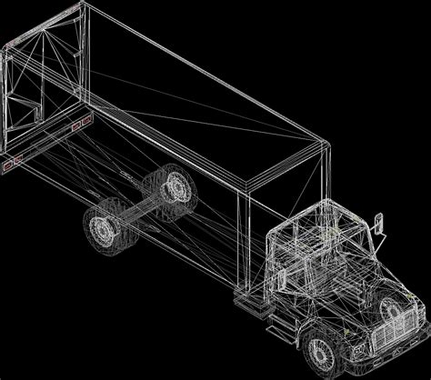 Box Body Lorry Type Truck 3d Dwg Model For Autocad • Designs Cad