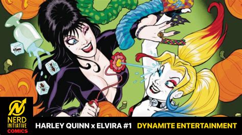 Harley Quinn X Elivira 1 The Dynamic Duo Of Fun