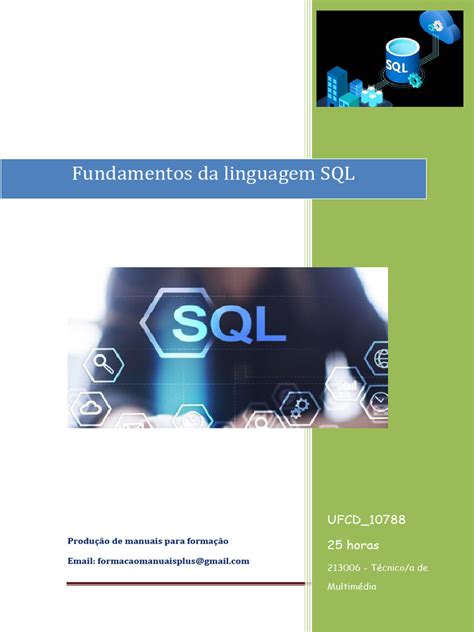 Ufcd 10788 Fundamentos Da Linguagem Sql Índice Pdf Sql Bancos De Dados