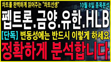 펩트론 금양 유한양행 Hlb 에이치엘비 긴급 5분전 속보 세력들의 움직임 확인하세요 지금구간은 정확하고 확실하게