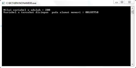 Contoh Program Sederhana Menggunakan ‘pointer