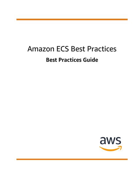 Ecs Networking Best Practices Guide Download Free Pdf Load Balancing Computing Computer