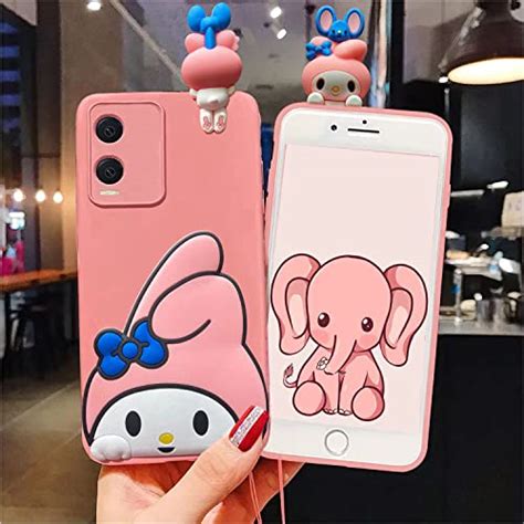 Kc Back Cover For Vivo T X G Cute My Melodi Peeking Cartoon Soft Silicon Soft Silicone Case
